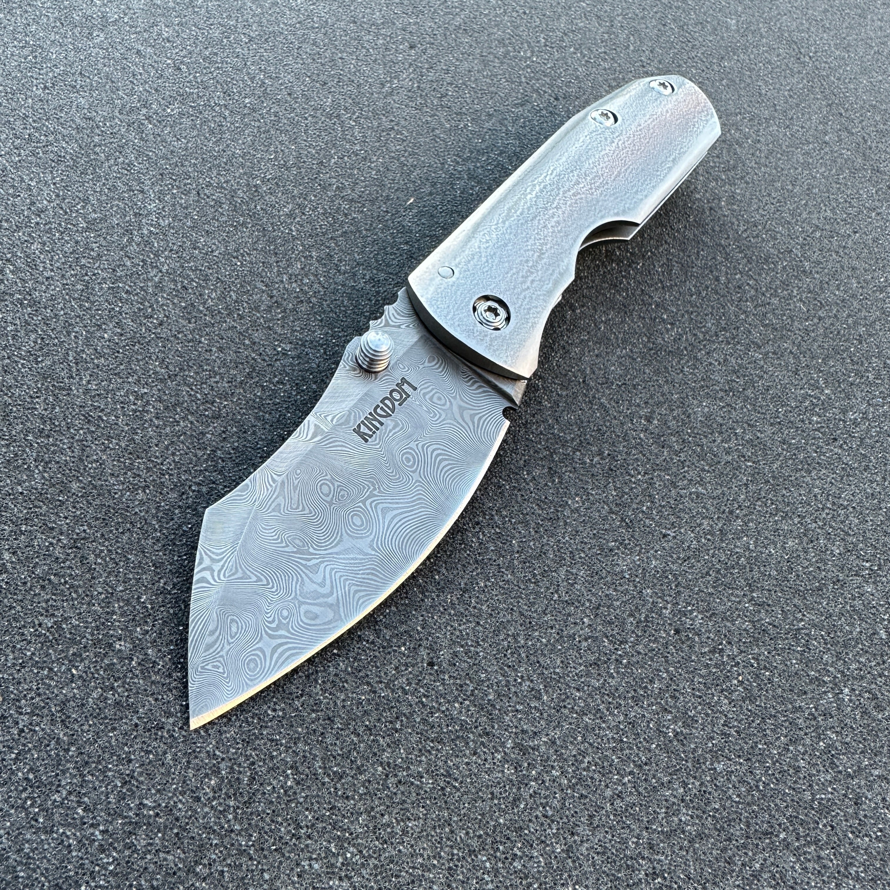 KA Omega - Damasteel and Ti frame lock – Kingdom Armory